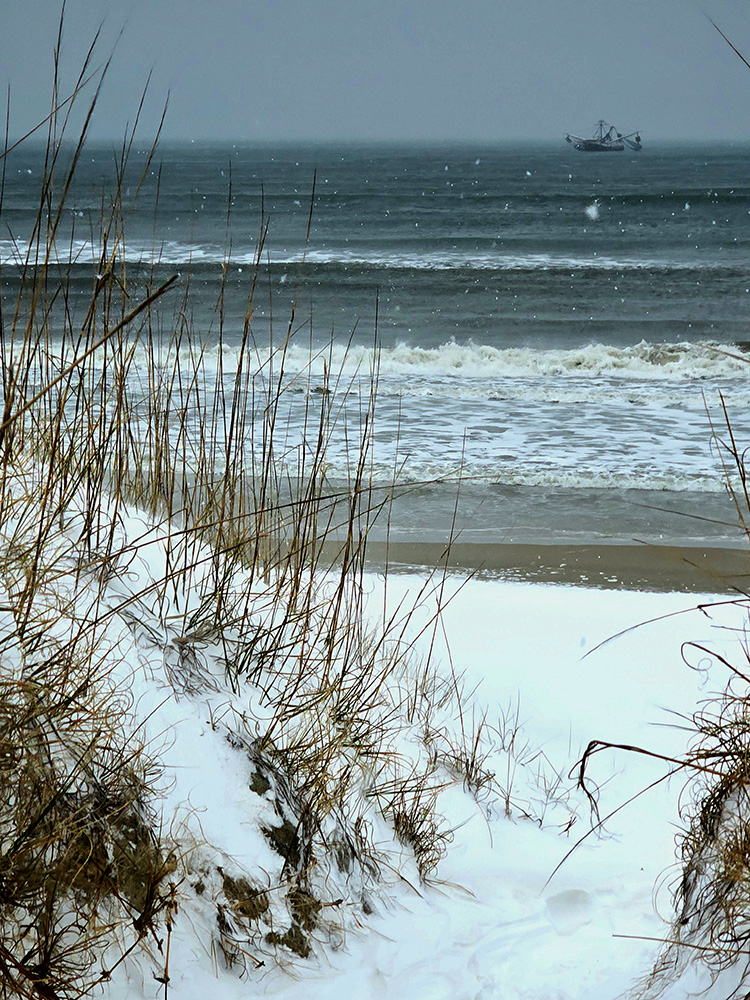 Snow on the Outer Banks – Frisco Native American Museum