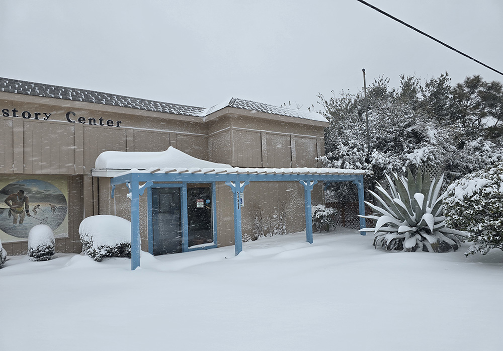 Snow on the Outer Banks – Frisco Native American Museum